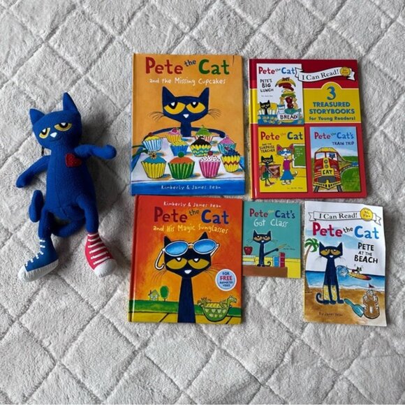 Pete The Cat | Toys | Pete The Cat Stuffed Animal 5 Books | Poshmark